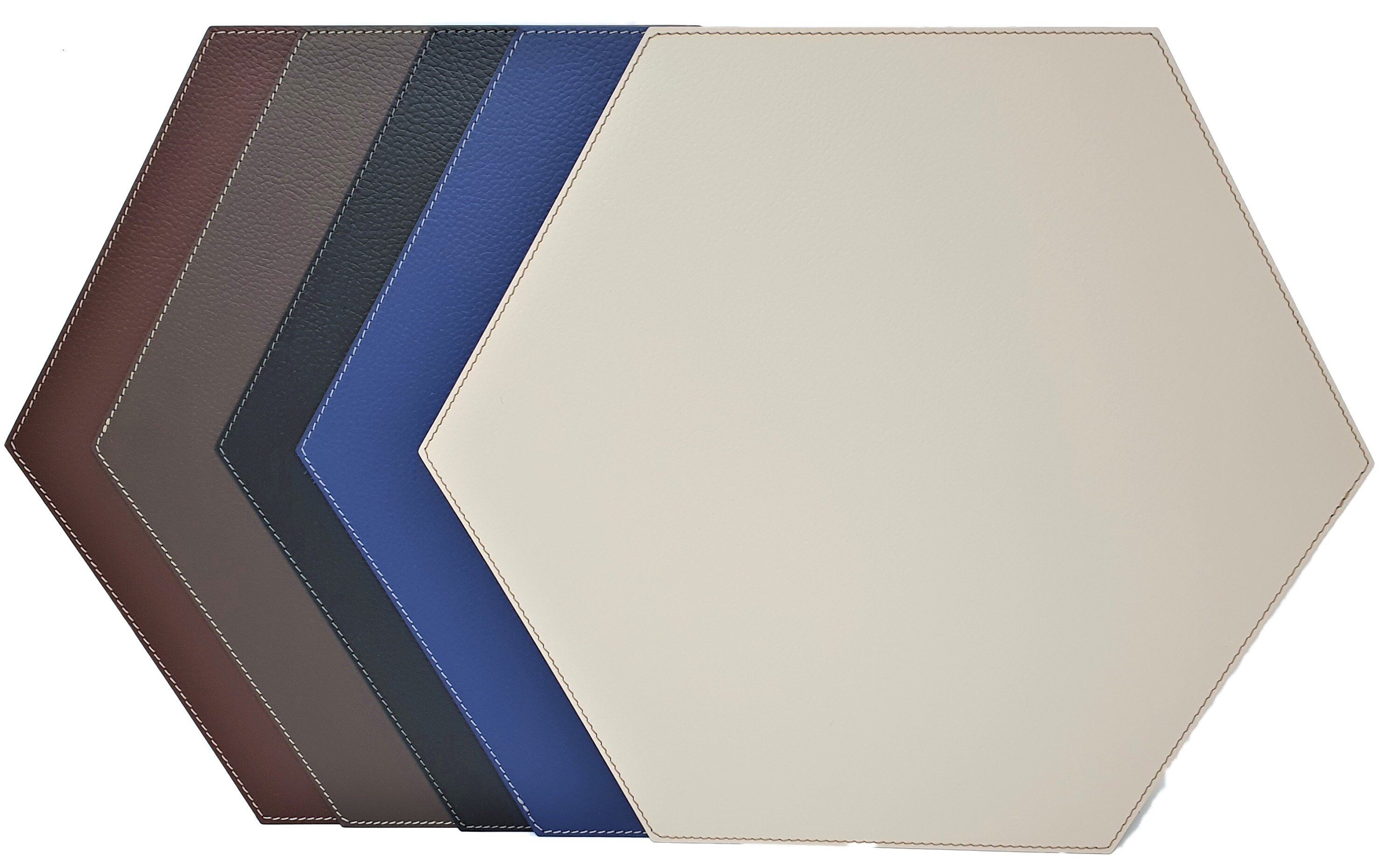 Set of 4 6 8 10 Placemats / Hexagon Table Mats Made of | Etsy