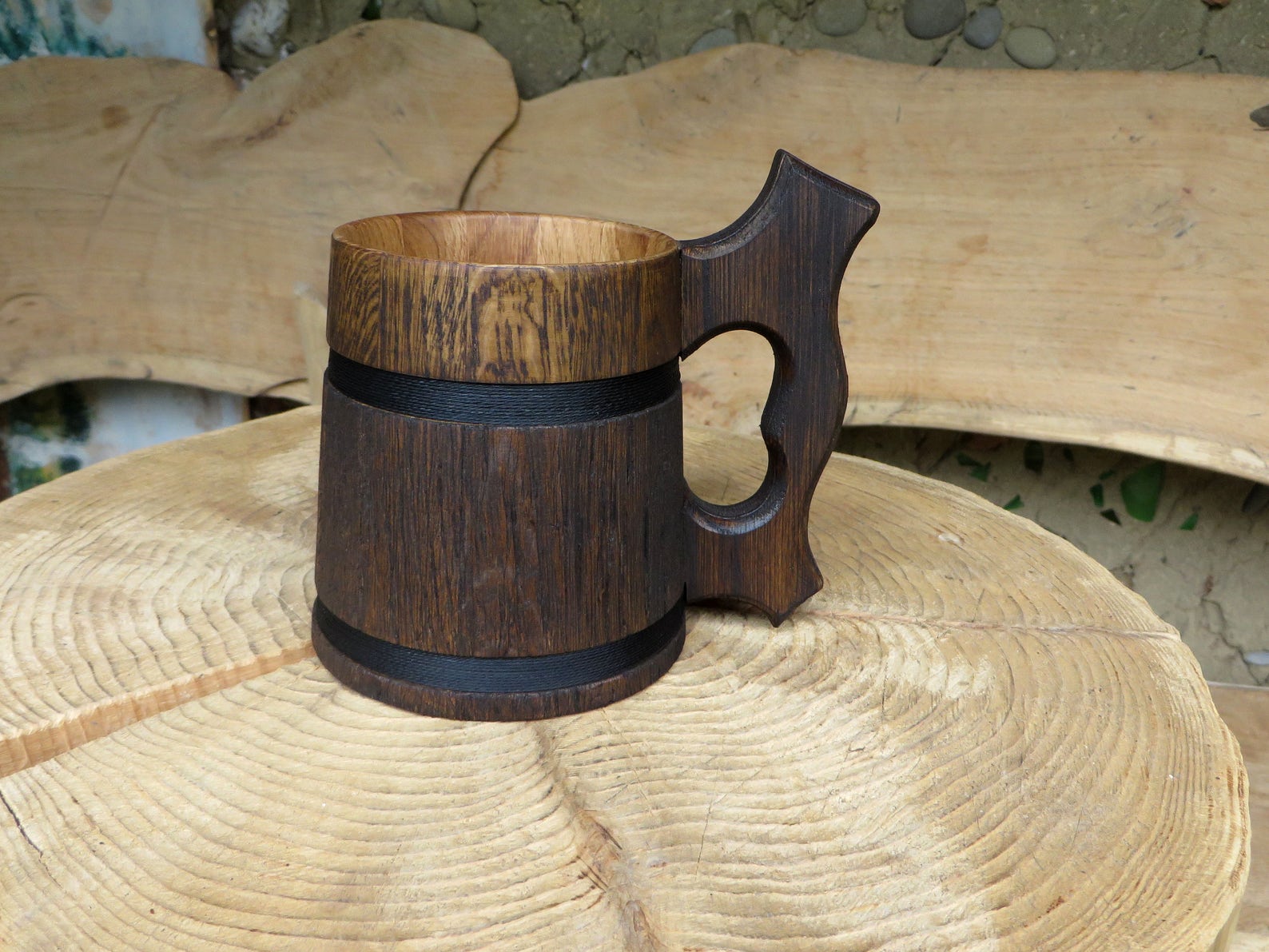Groomsmen Giftsbeer Mugs Woodenpersonalized Mugdad - Etsy