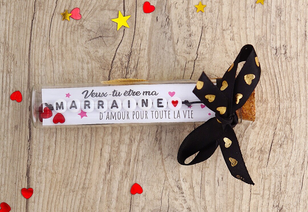 Bracelet Vial - Will You Be My Godmother? - Création D'eclat - Etsy