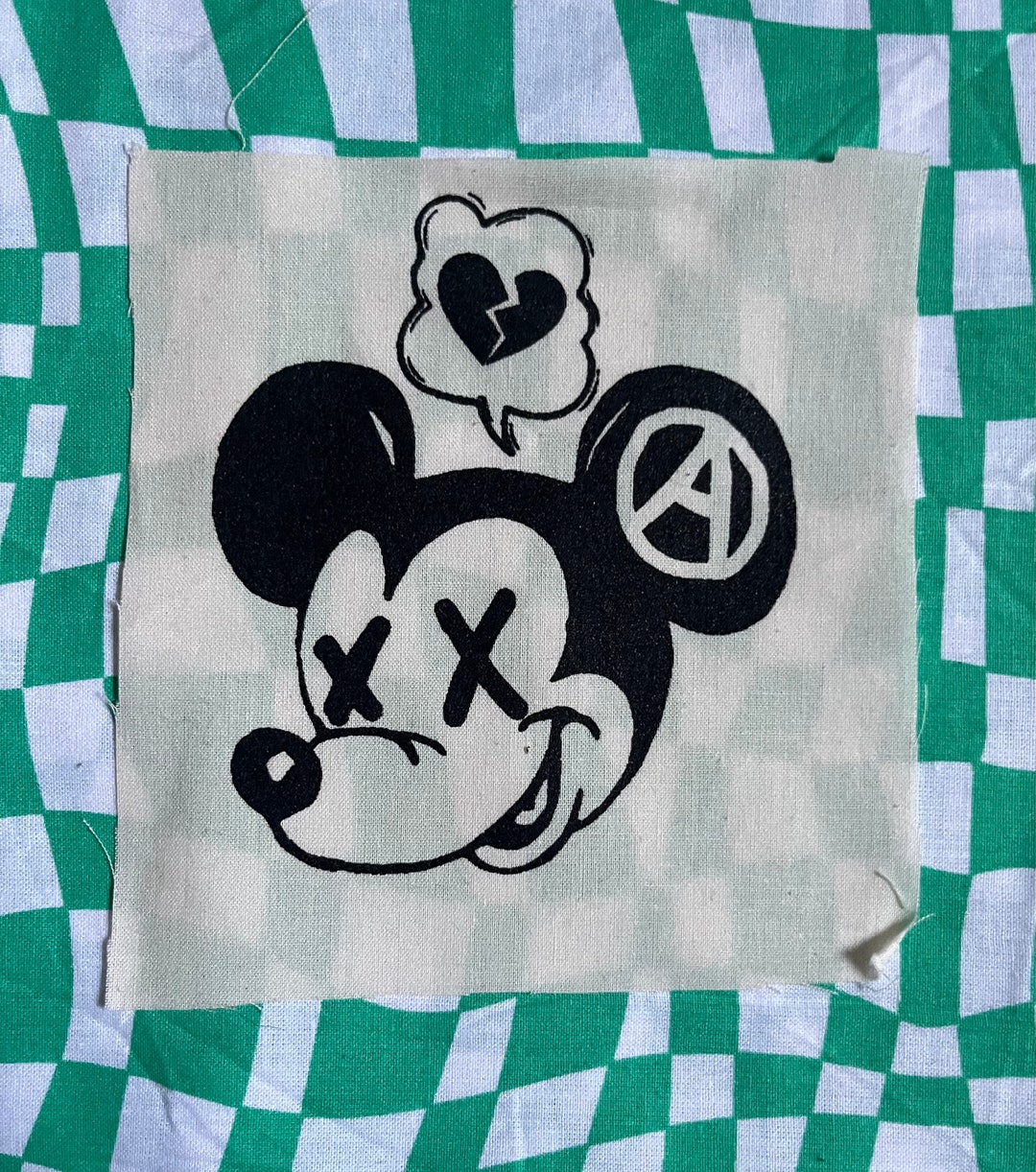 Mickeys A Mess Punk Patch - Etsy