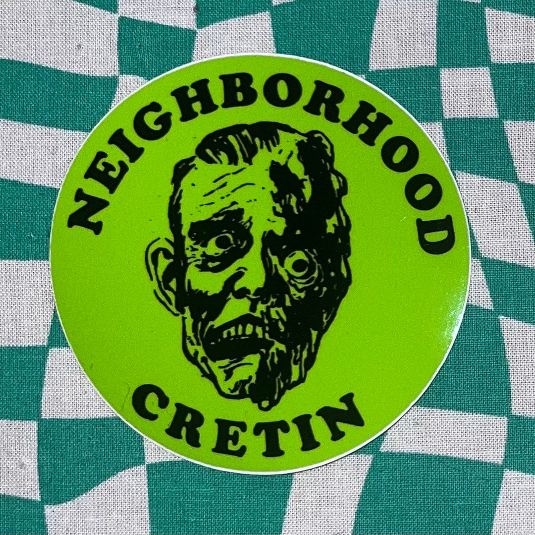 Neighborhood Cretin Punk 3 Sticker - Etsy