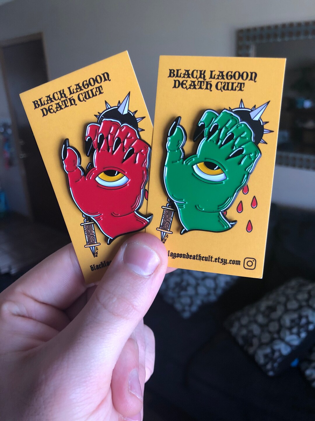 Demon/goblin Hand Pins - Etsy