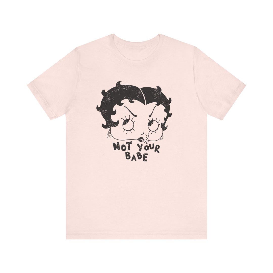Not Your Babe Betty Boop Punk Tee - Etsy