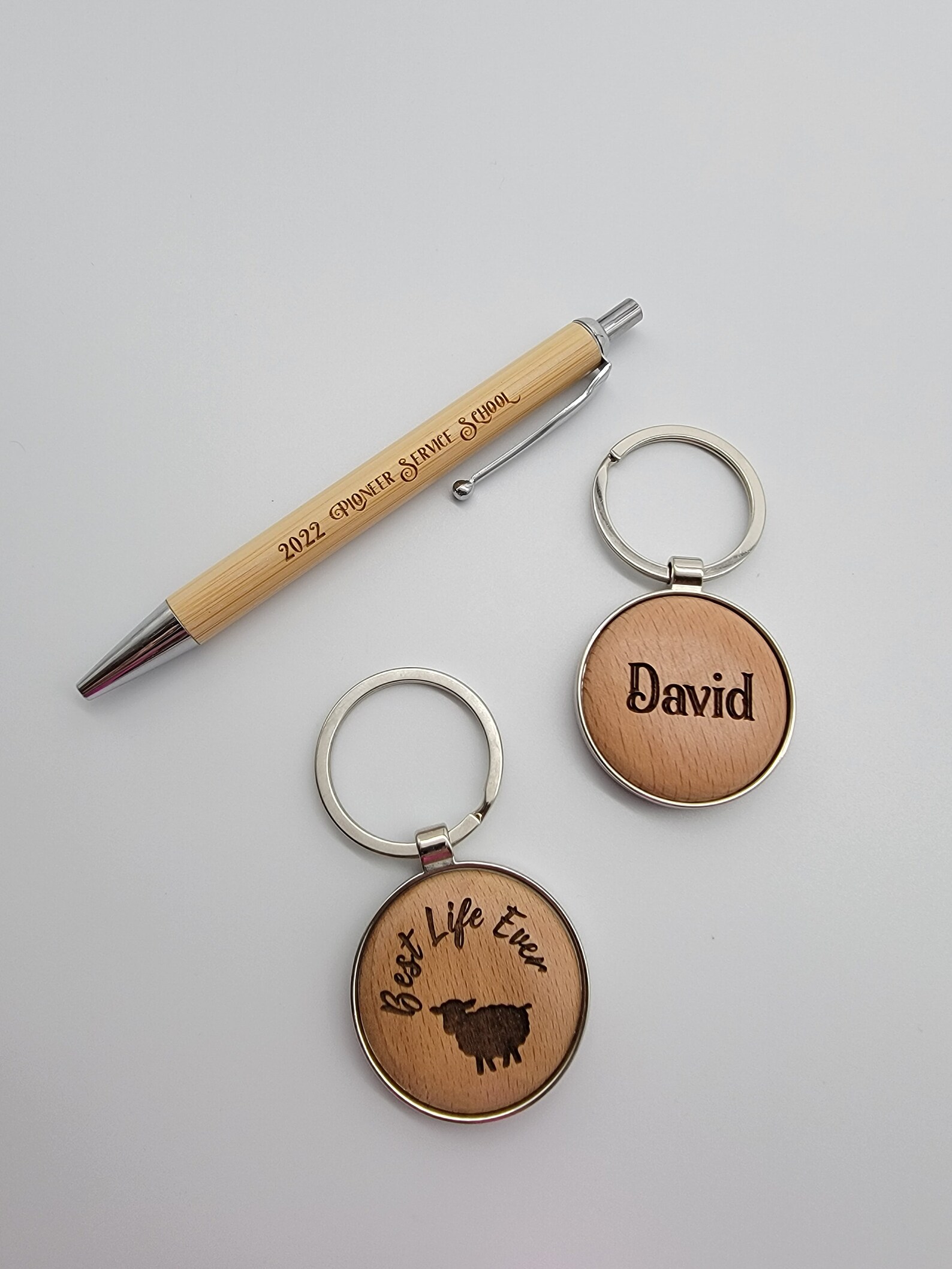 Bible Scripture Wood Key Chain, Personalized With Favorite Bible Verse ...