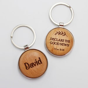 Declare the Good News Keychain, Personalized, Llavero "prediquemos Las ...