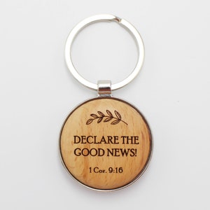Declare the Good News Keychain, Personalized, Llavero "prediquemos Las ...