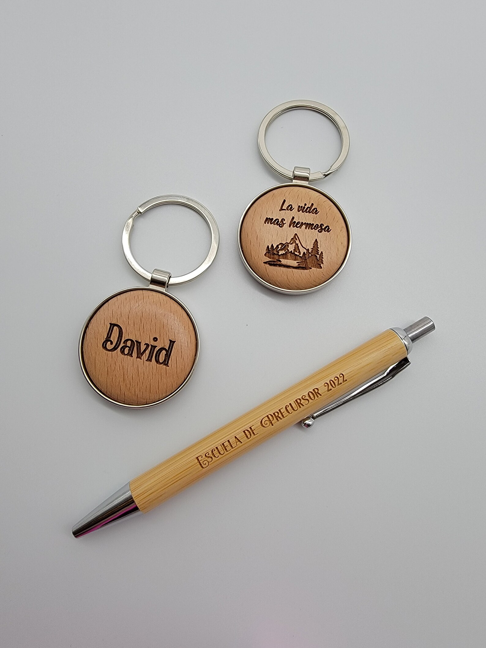 Bible Scripture Wood Key Chain, Personalized With Favorite Bible Verse ...