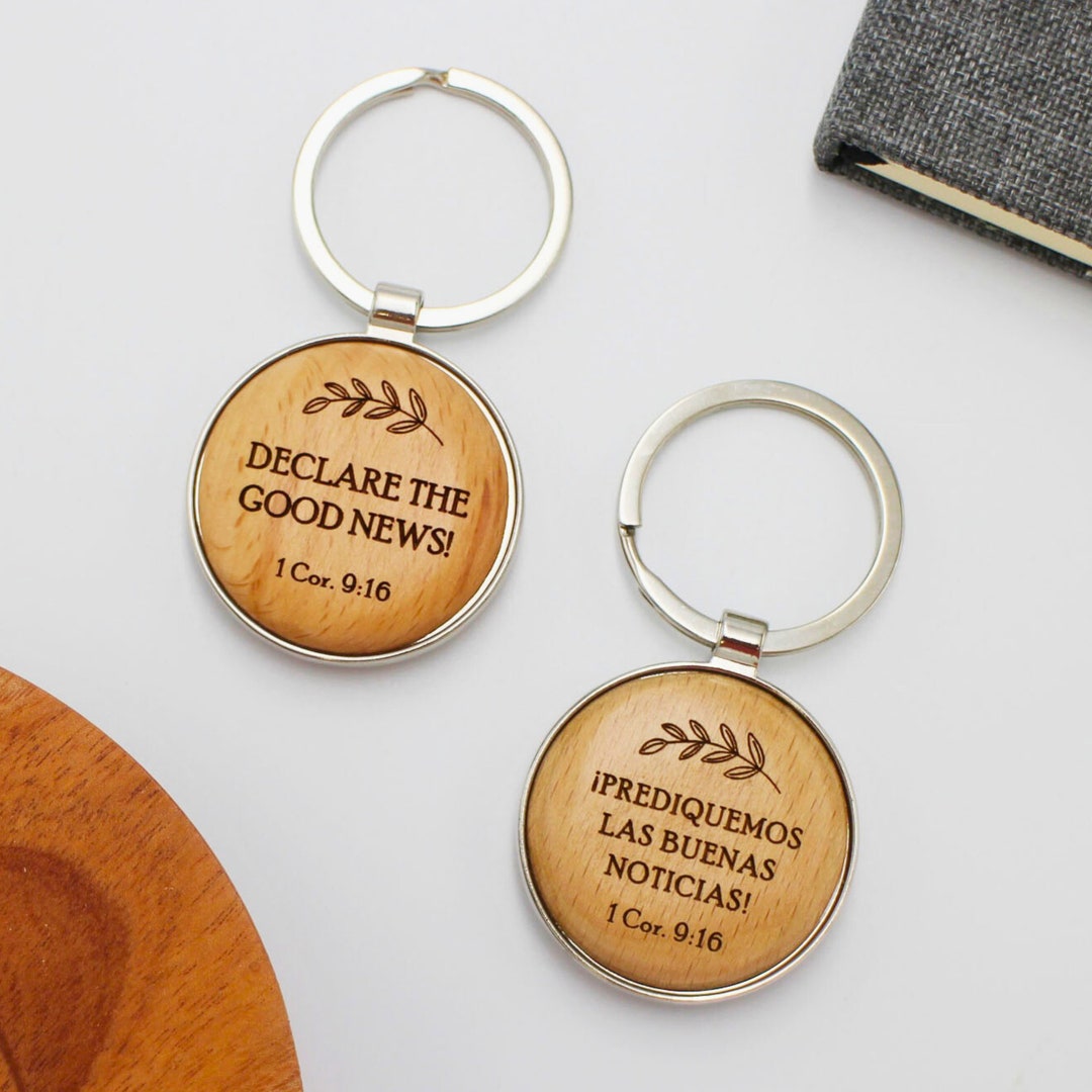 Declare the Good News Keychain, Personalized, Llavero "prediquemos Las ...