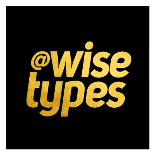 WiseTypes - Etsy