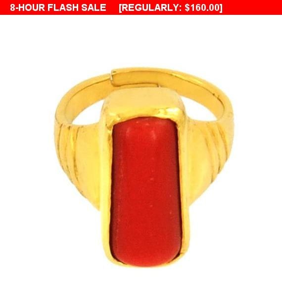 Natural Kareena Kapoor Moonga Ring Design