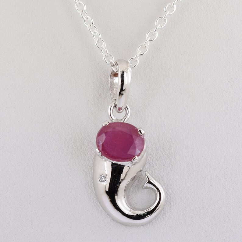 Lord Ganesha Pendant With 4ct Ruby Gemstonespiritual - Etsy