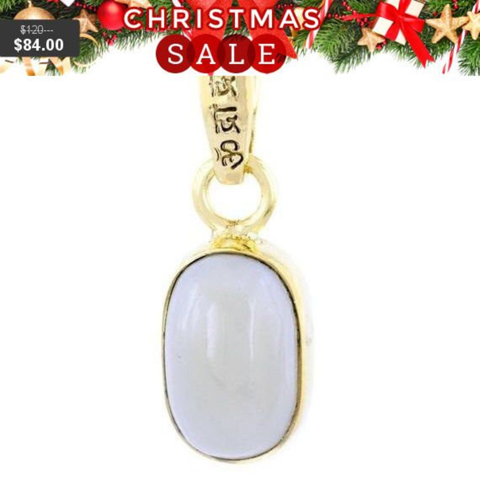 Opal Gemstone Mantra Pendant With Free Chain Birthstone - Etsy