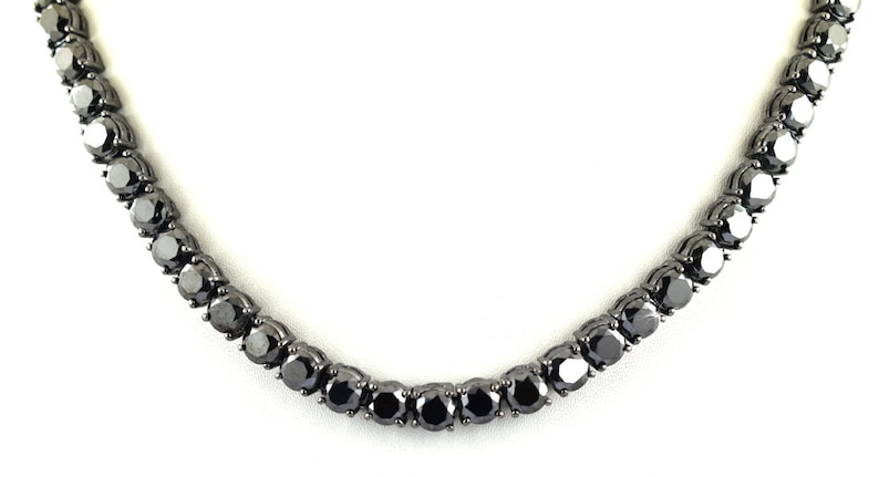 Derek Jeter Black Diamond Necklace Chain Necklace Men's - Etsy