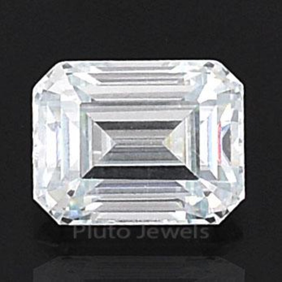 2.60ct, 9mm X 7mm Radiant Cut Lab Created Diamond for Making Jewelry ...