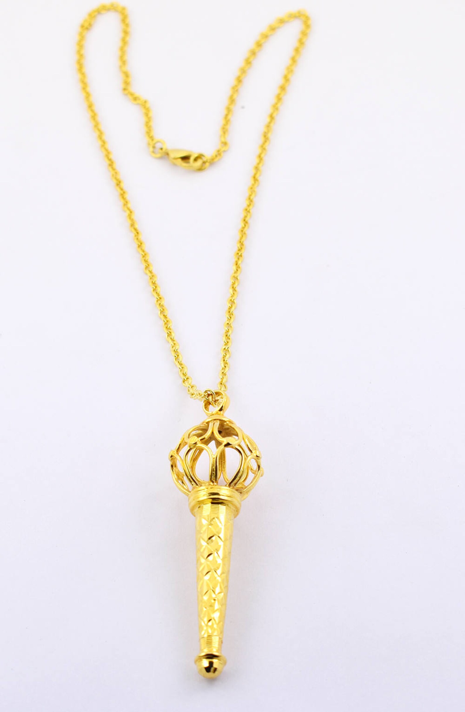 67MM, Hanuman's Gada Unique Gift With Chain, Birthday Gift, Gift for ...