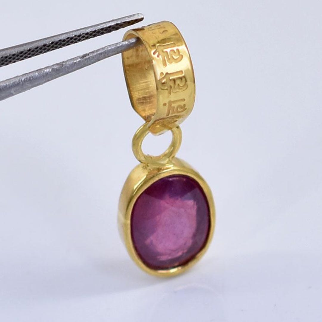 Wear This Mantra Energized Ruby Gemstone Mantra Pendant as Saturn ...