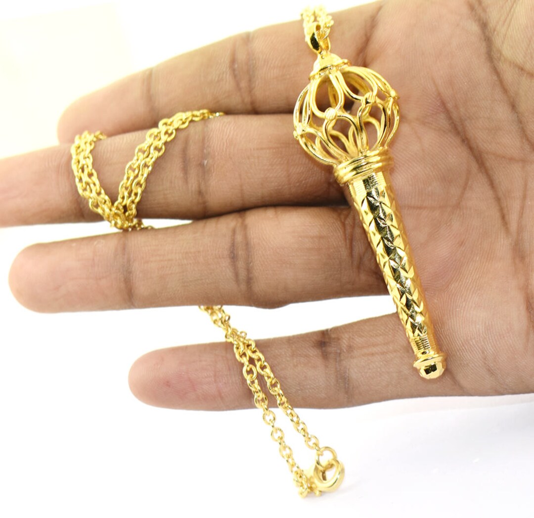 67MM, Hanuman's Gada Unique Gift With Chain, Birthday Gift, Gift for ...
