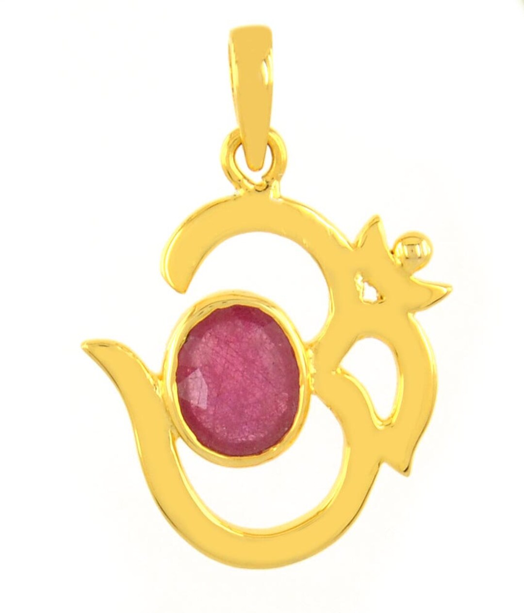 Energized Ruby Gemstone Astrological Pendant Available 5ct-10cts -free ...