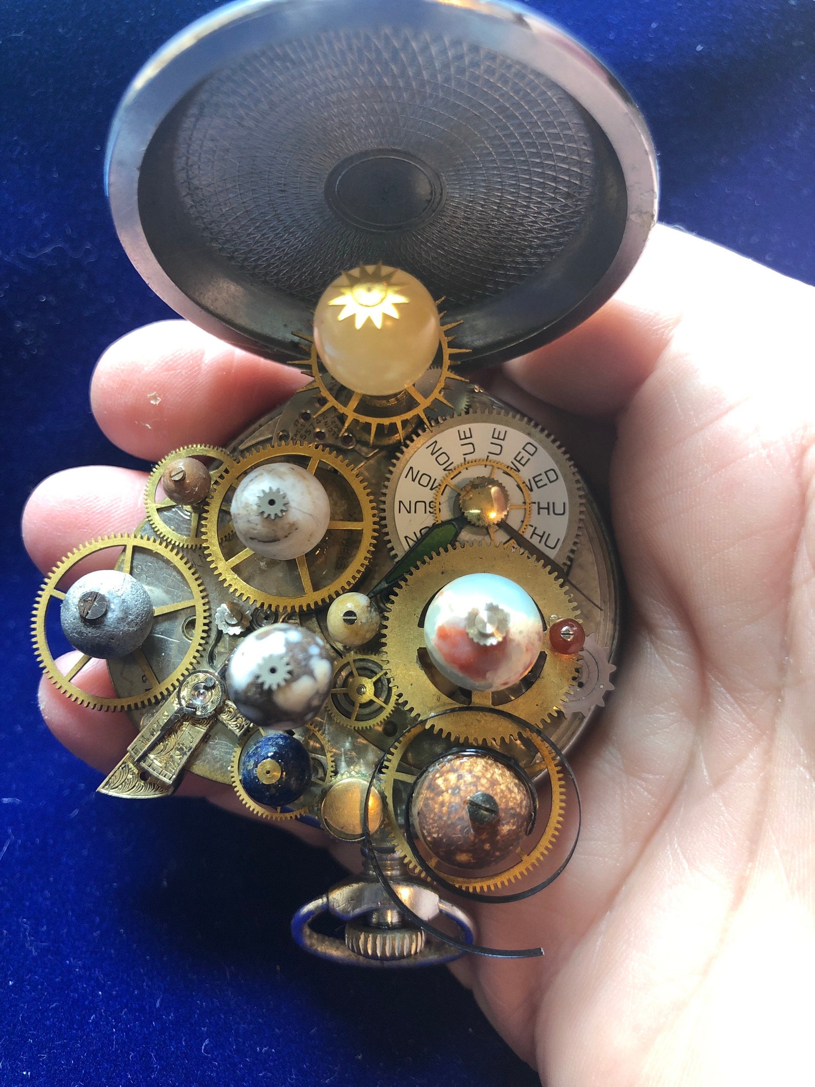 Orrery / Solar System/ Steampunk Art / Vintage Pocket Watch - Etsy