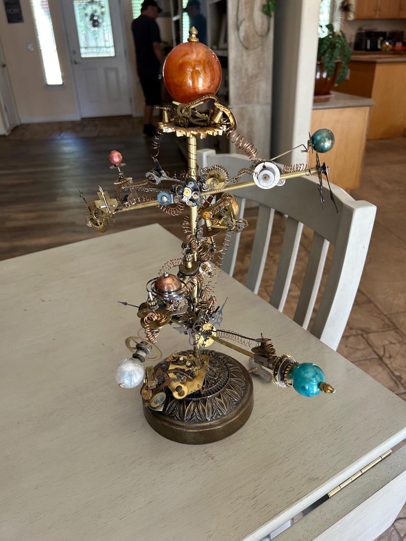 Steampunk Orrery Solar System: Vintage Clockwork Planet Art - Etsy