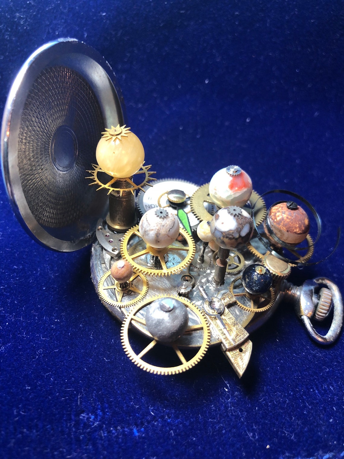 Orrery / Solar System/ Steampunk Art / Vintage Pocket Watch - Etsy
