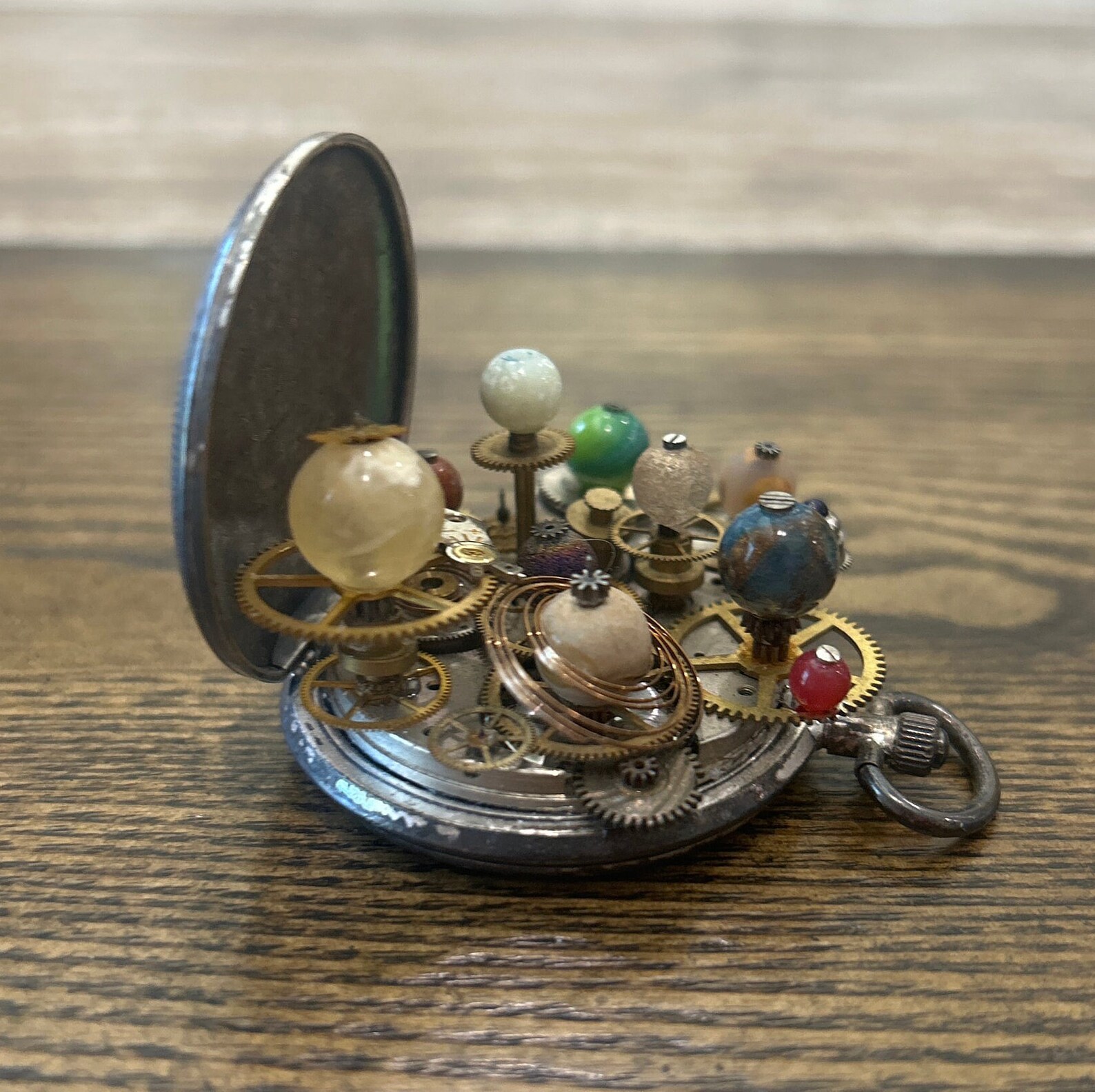 Pocket Watch Orrery Vintage Pocket Watch/solar System Steampunk Art - Etsy