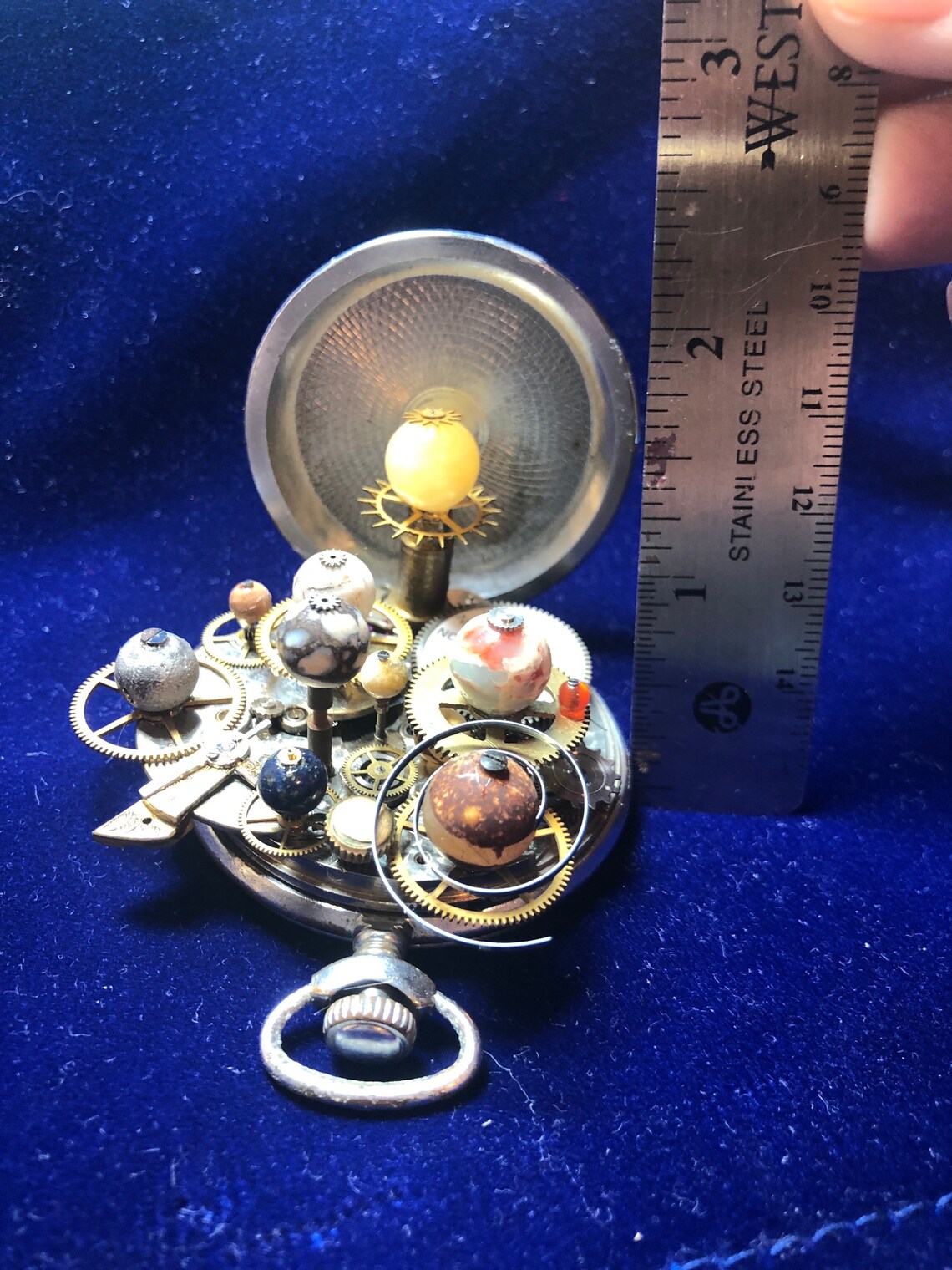 Orrery / Solar System/ Steampunk Art / Vintage Pocket Watch | Etsy
