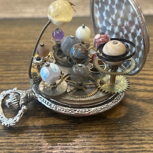 Pocket Watch Orrery-solar System- Steampunk Art - Planets - Etsy