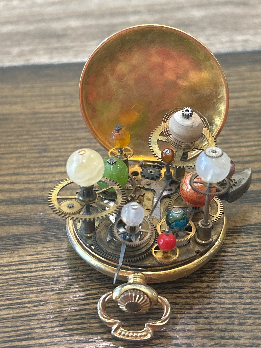 Orrery Pocket Watch Orrery Solar System Art Steampunk Art - Etsy