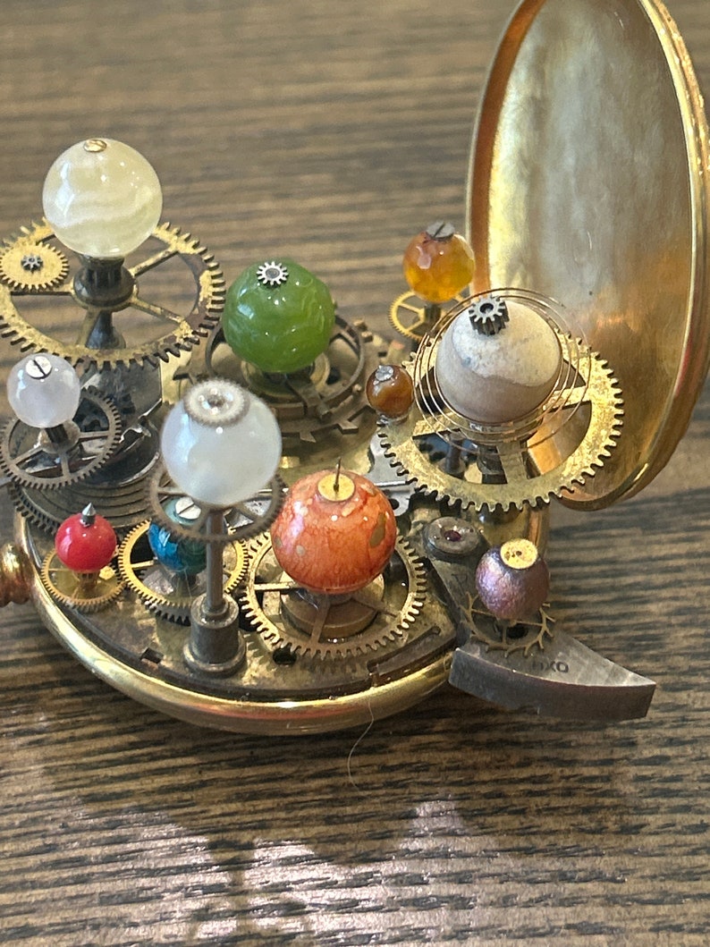 Orrery Pocket Watch Orrery Solar System Art Steampunk Art - Etsy