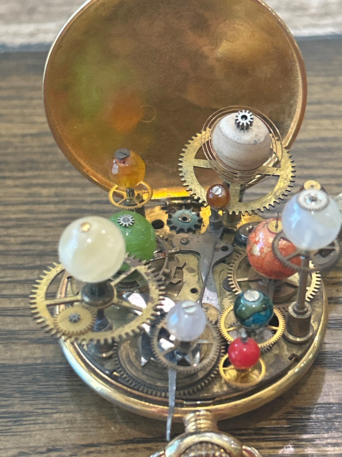 Orrery Pocket Watch Orrery Solar System Art Steampunk Art - Etsy