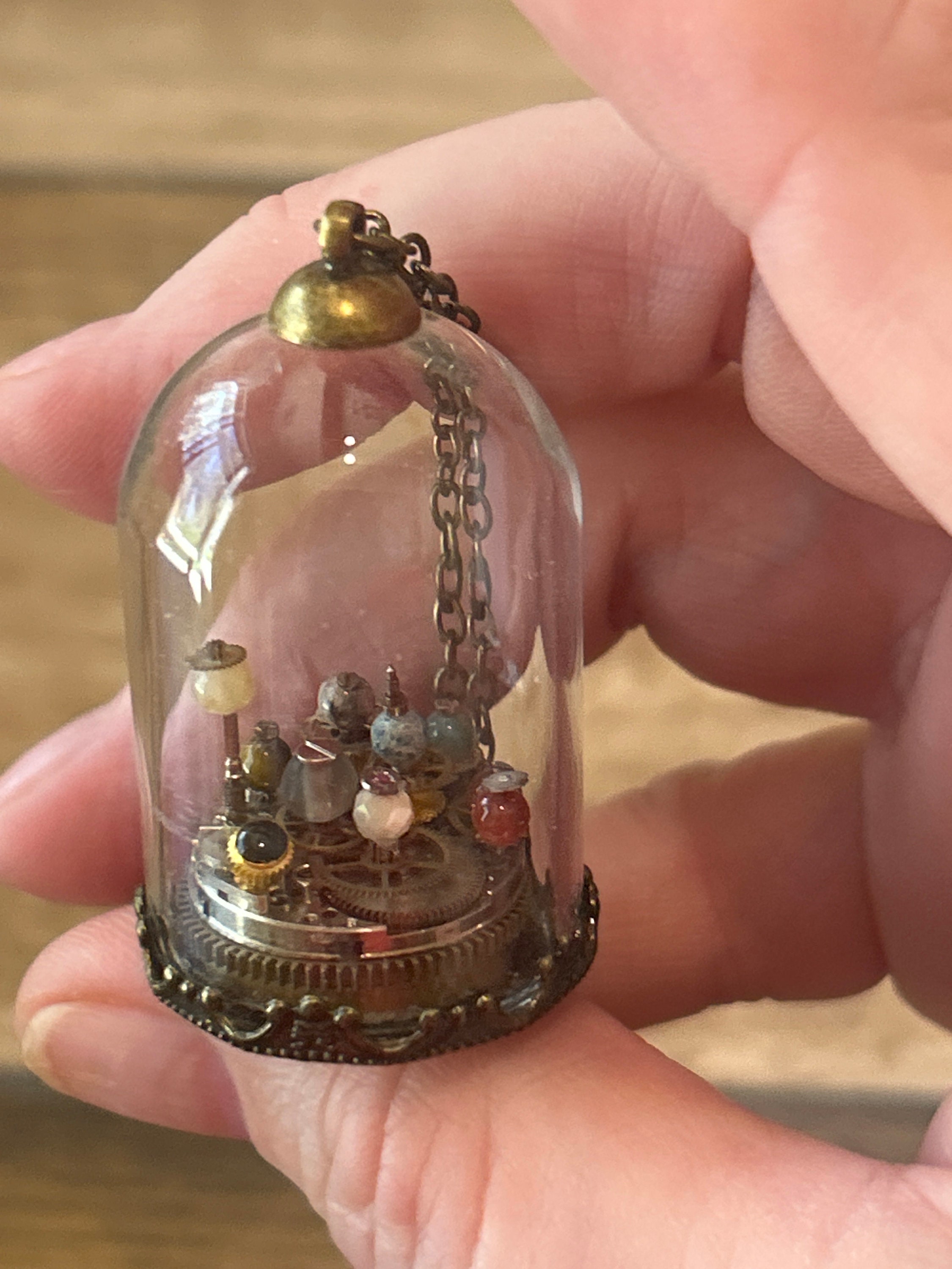 Orrery Solar System Necklace Cloche - Etsy