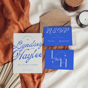 Colorful Wedding Invite, Bright Wedding Invitations, Unique Wedding ...