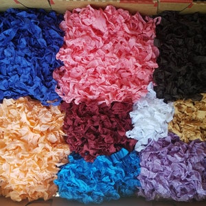 Hand Crinkled Seam Binding Ribbon-30 Yards-10 Colors Mixed Lot ...