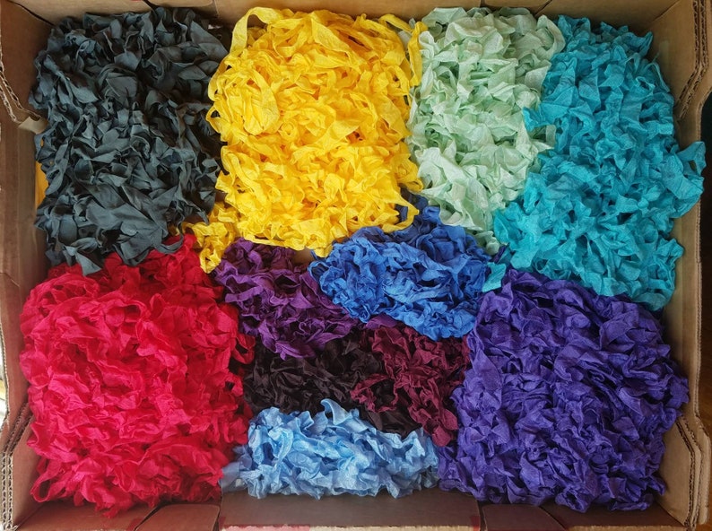 Hand Crinkled Seam Binding Ribbon-30 Yards-10 Colors Mixed Lot - Etsy