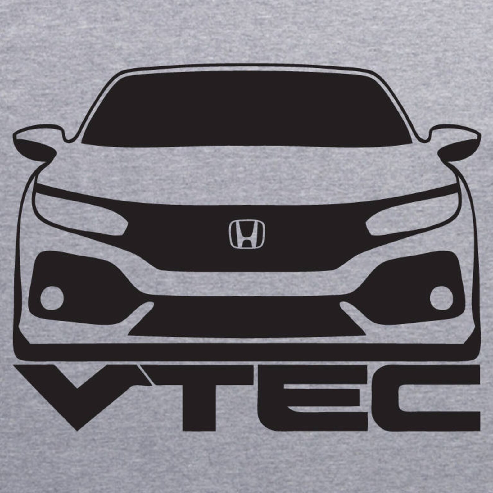 Honda CIVIC T-shirt 10th Generation Grey VTEC Green - Etsy