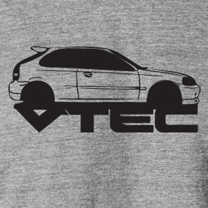 Honda CIVIC T-shirt TYPE-R Grey VTEC - Etsy