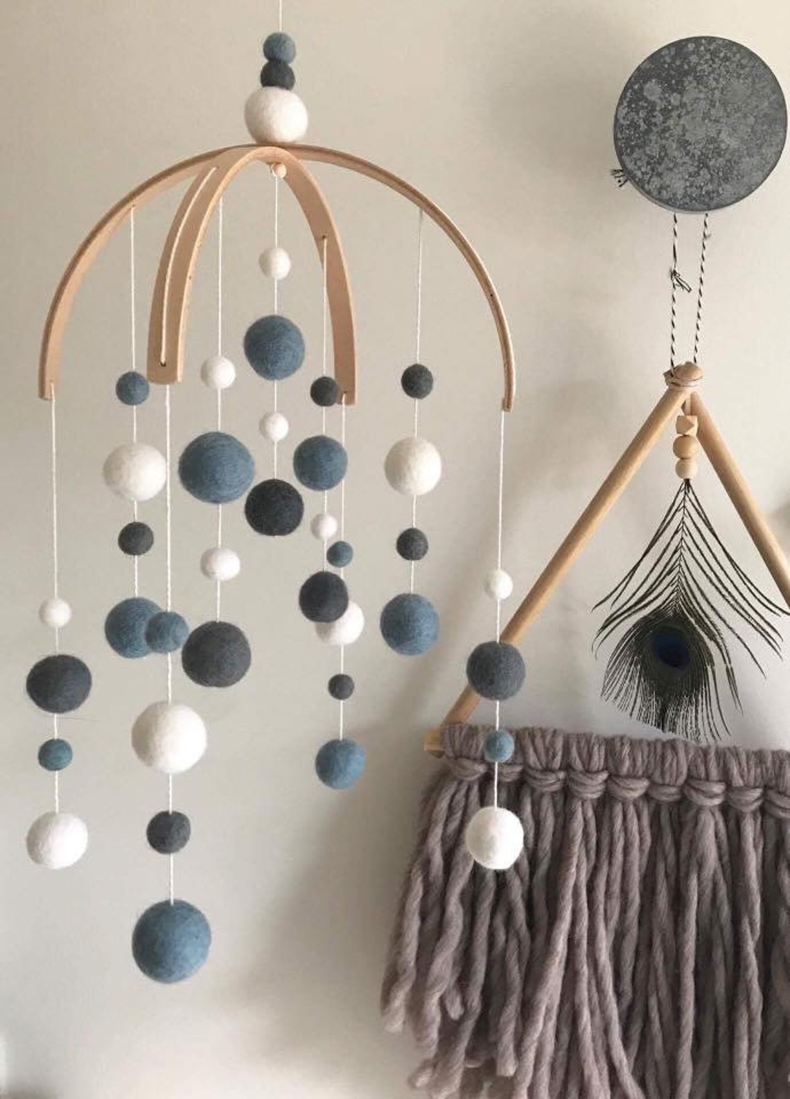 CUSTOM made Felt baby mobile Standard double arch design | Etsy