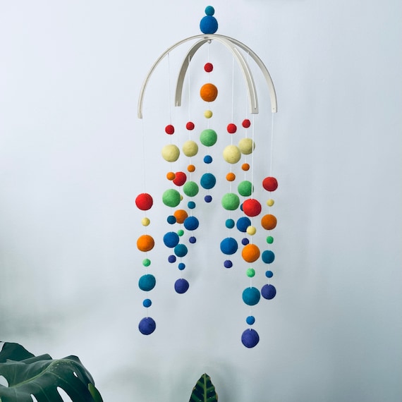 Felt Baby Mobile Rainbow Double Arch Style Gender Neutral - Etsy