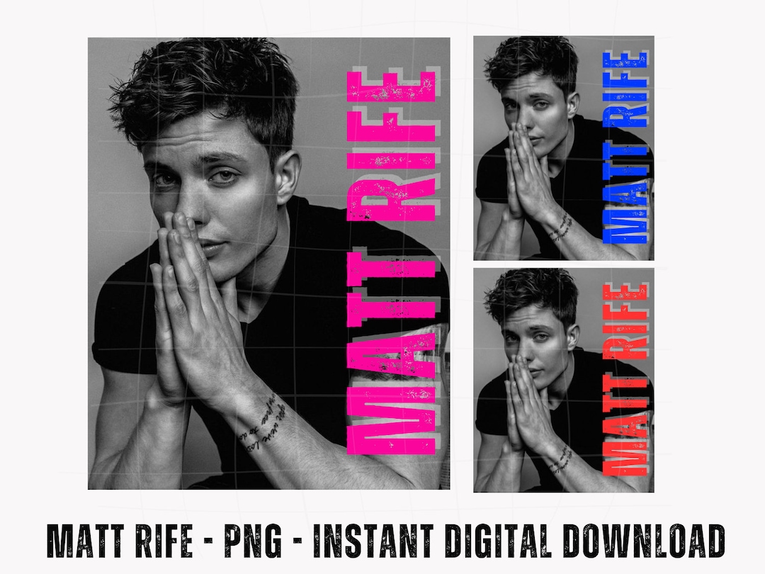 Matt Rife PNG Bundle Instant Download File Sublimation Design - Etsy