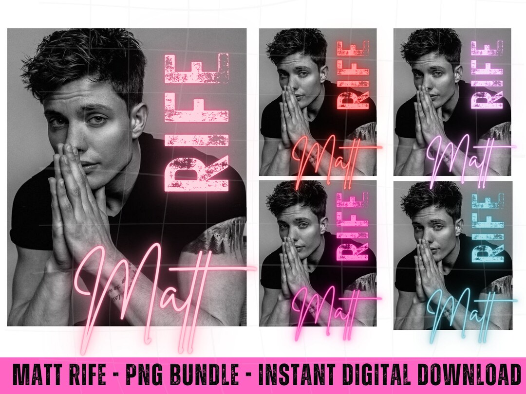 Matt Rife PNG File | Instant Download | Sublimation Design | Matt Rife ...