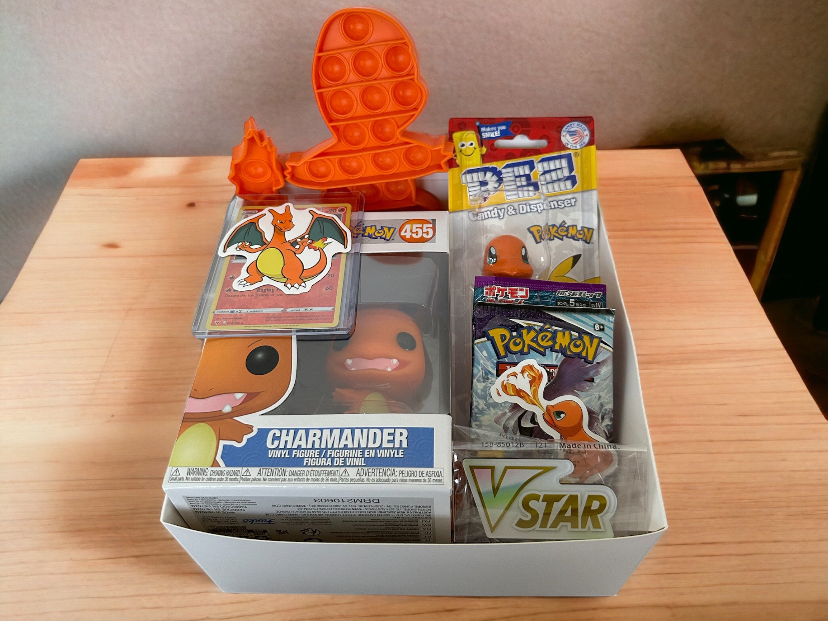 Ultimate Fire Type Pokémon Mystery Box W/ With 2 Sealed Booster Packs ...