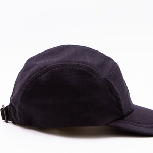 The CLASSY BLACK CAP /adult or Junior Cap in Linen \handmade and ...