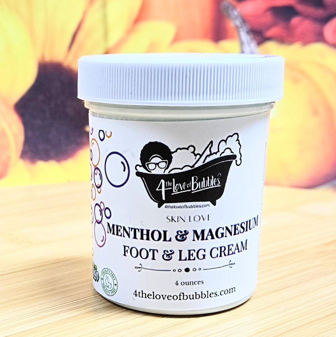 Menthol and Magnesium Foot and Leg Cream - Etsy