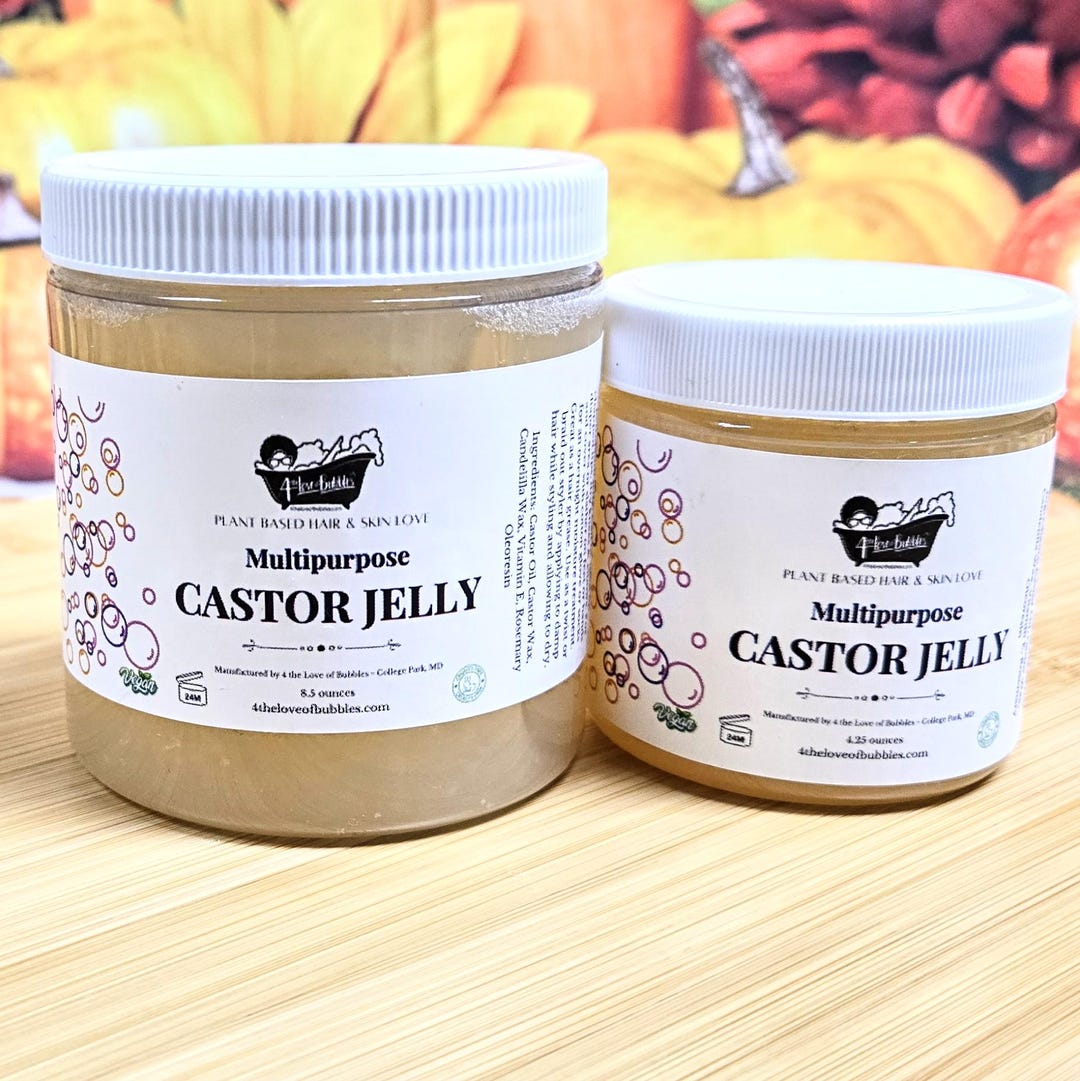 Vegan Castor Oil Jelly 100% Plant-based Non Petroleum Unpetroleum Jelly ...