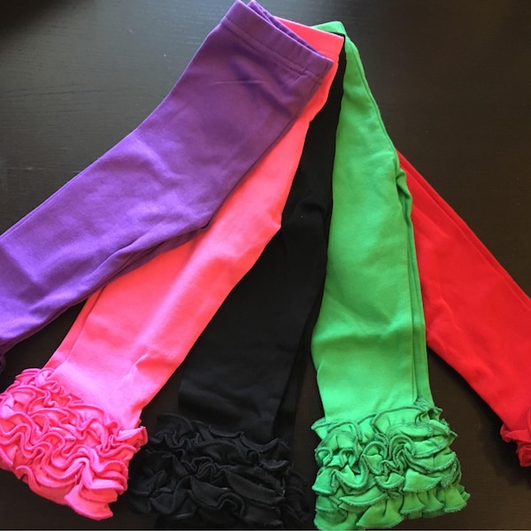 Ruffle Leggings - Etsy