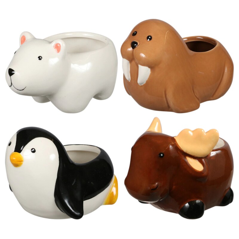 Ceramic Animal Planter - Etsy