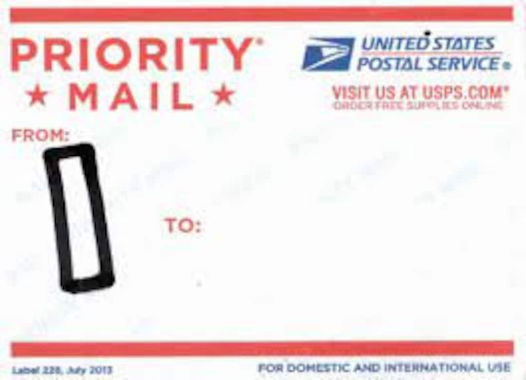 2 Day Priority Shipping Label -add on REDUCED!!! - Etsy