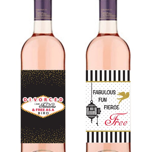 Bird Wine Label - Etsy