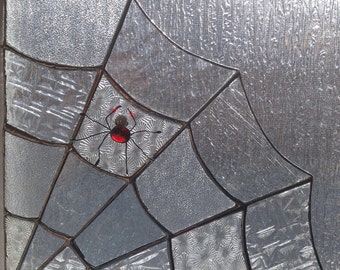 Stained Glass Spider Web Turqouise | Etsy